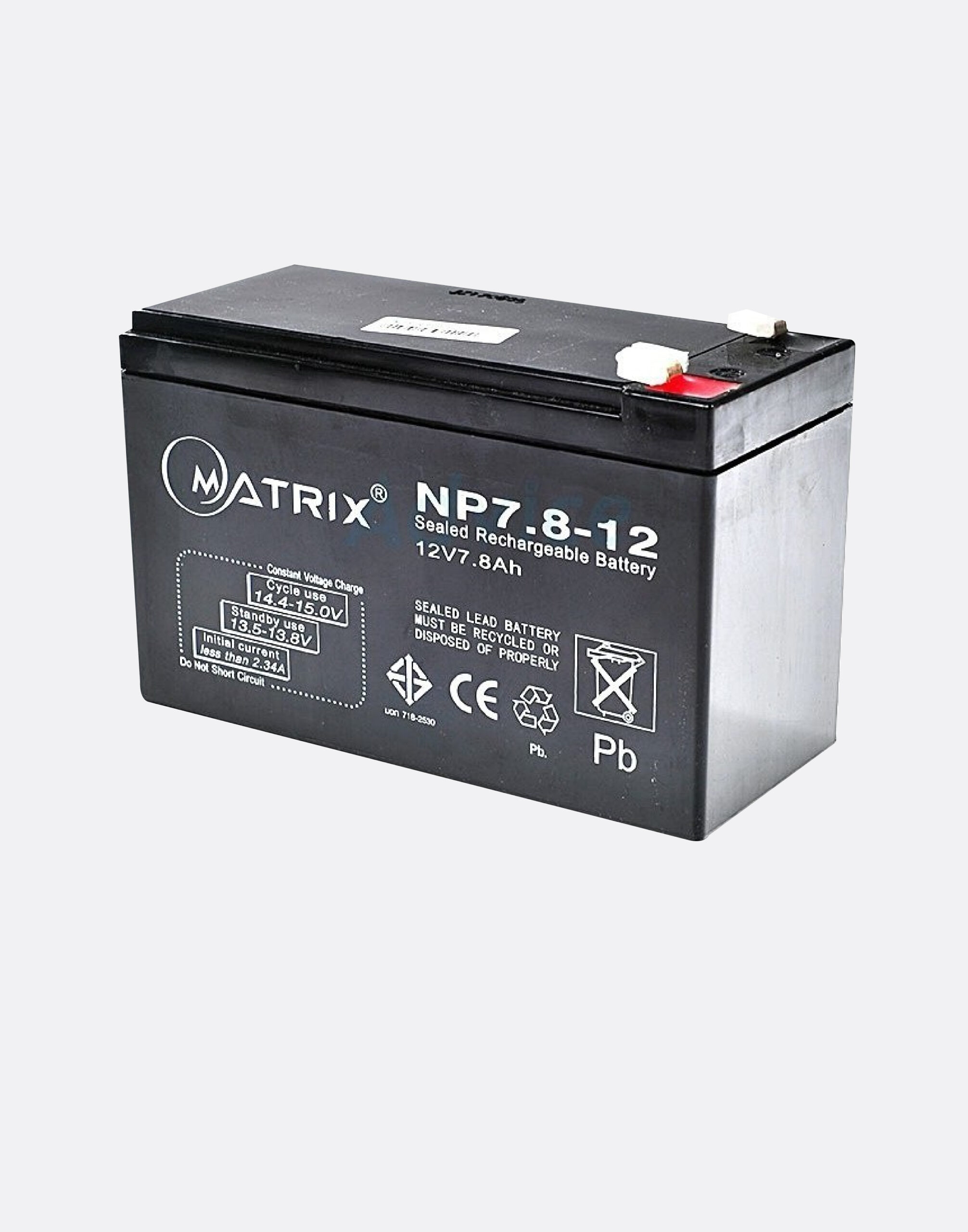 แบตเตอรี่เครื่องสำรองไฟ Matrix 7.8Ah 12V – บริษัท วี.อาร์ โปรเฟสชันนัล ...